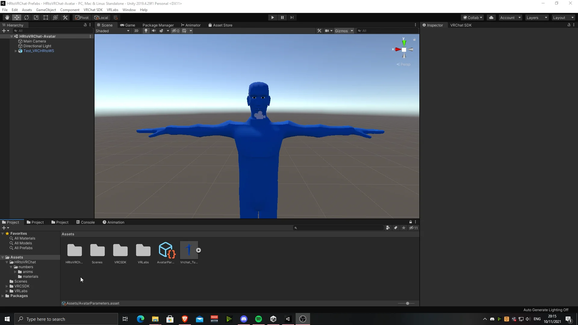 HRtoVRChat | Avatar Setup