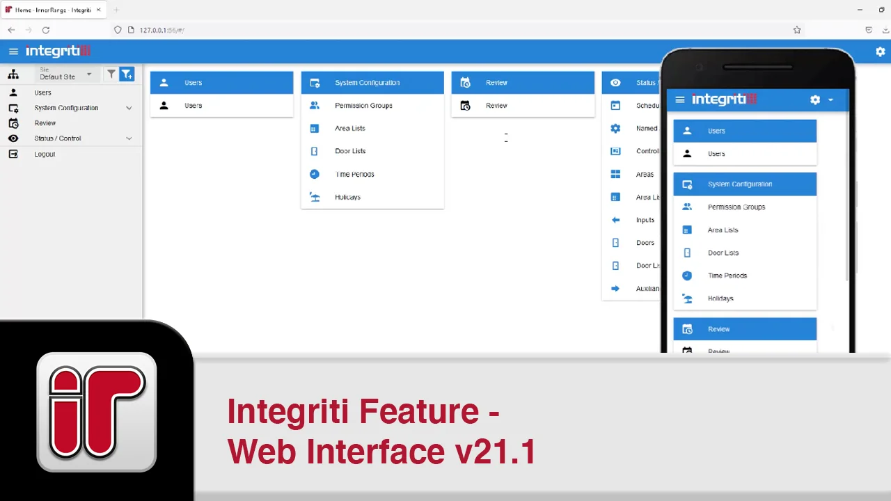 Integriti Feature - Web Interface (v21.1) on Vimeo