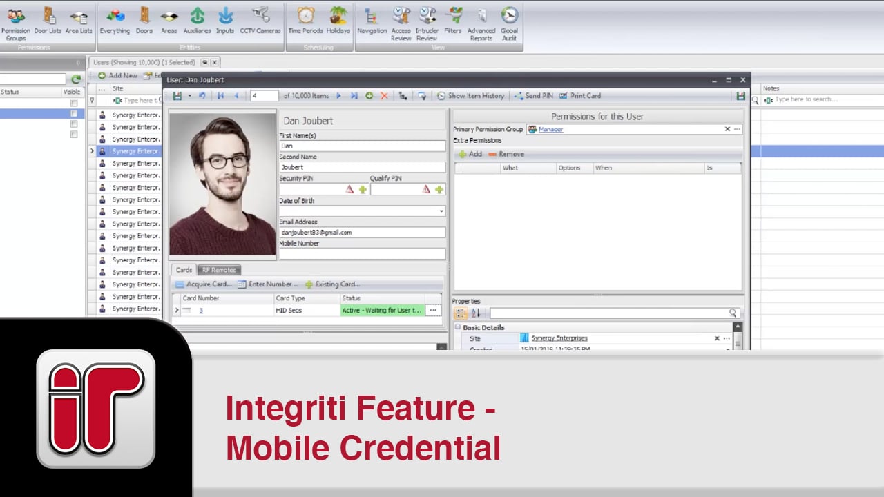 Integriti Feature -Mobile Credential on Vimeo
