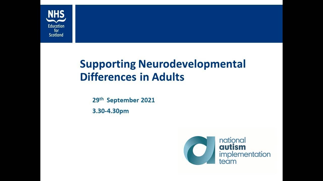 NAIT Supporting Neurodevelopmental Differences in Adults webinar ...