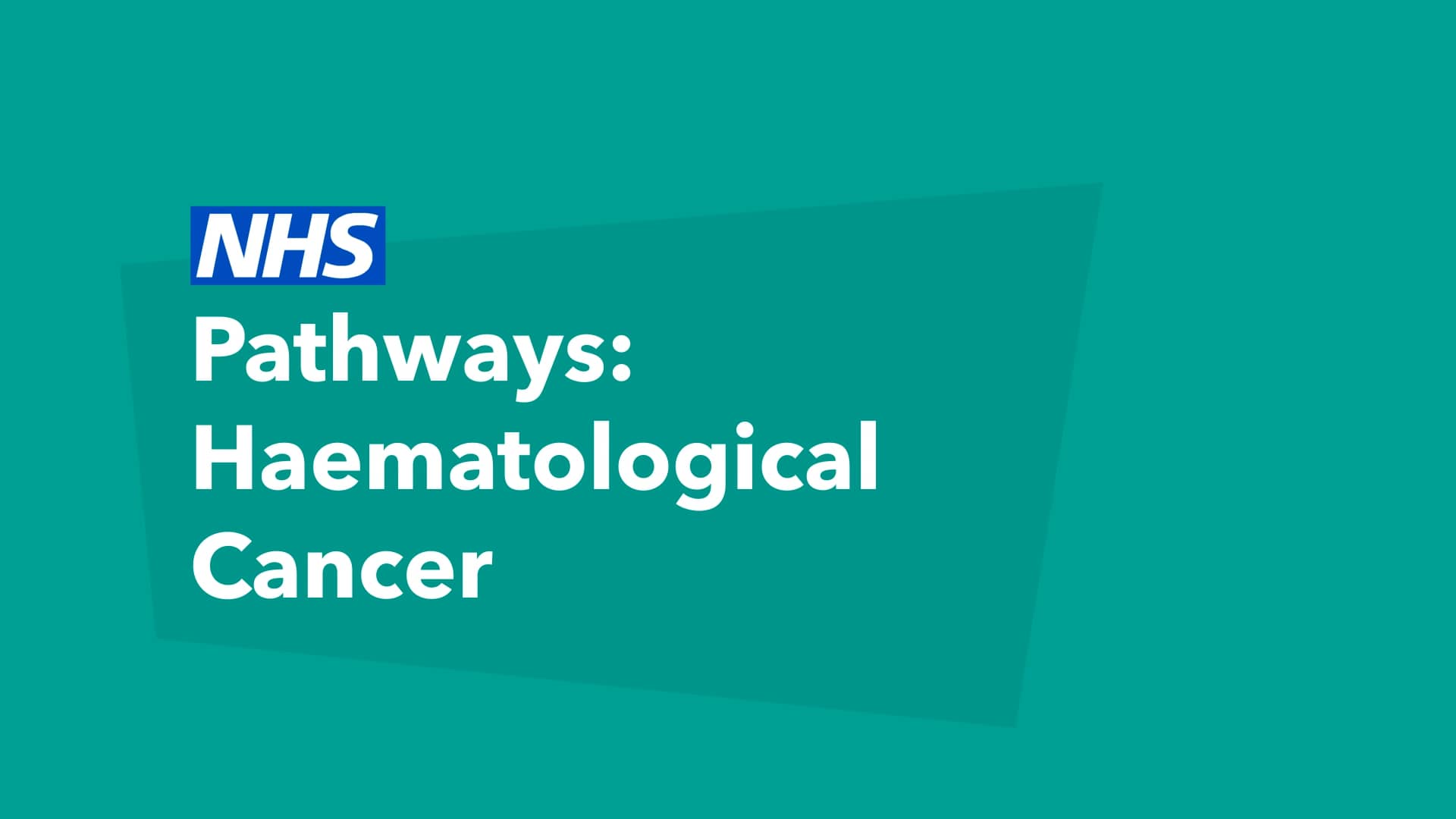 NHS Haematology Pathway on Vimeo