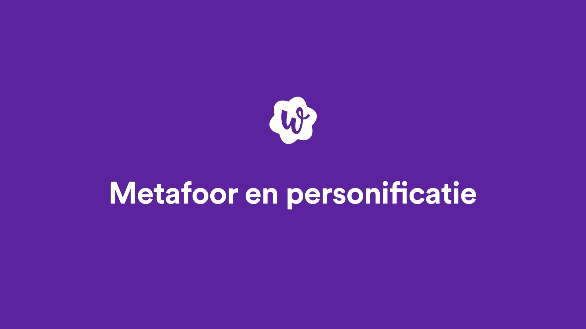 Metafoor en personificatie oefenen | StudyGo
