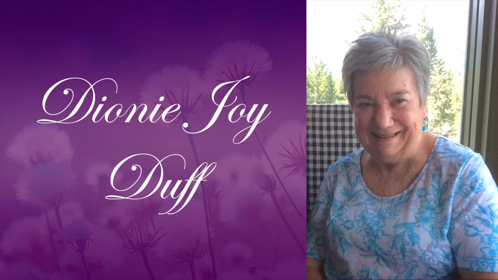 Dionie Joy Duff - Funeral Service.mp4 on Vimeo