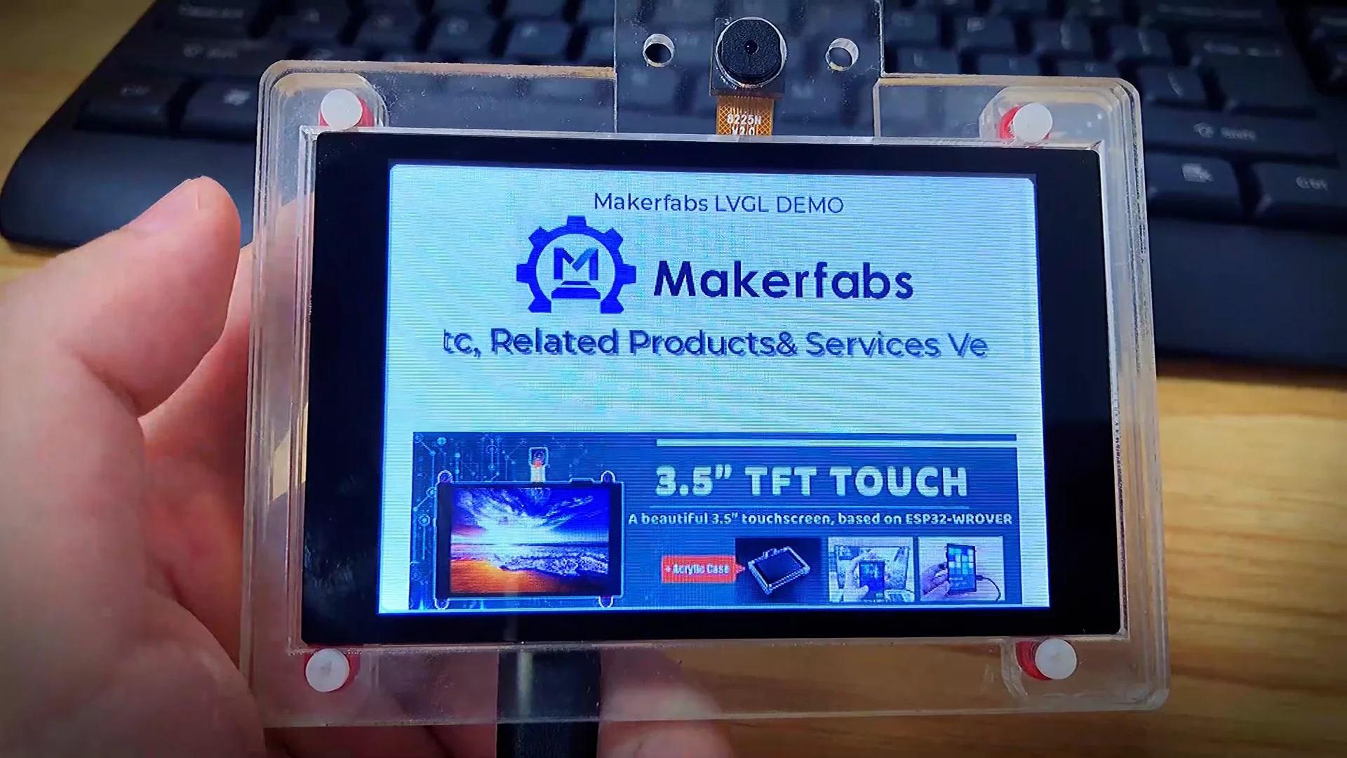 LVGL demo on ESP32 3.5" TFT LCD display. on Vimeo