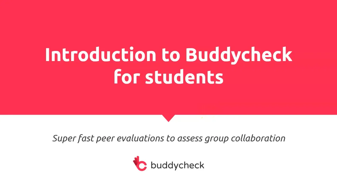 Buddycheck intro for students