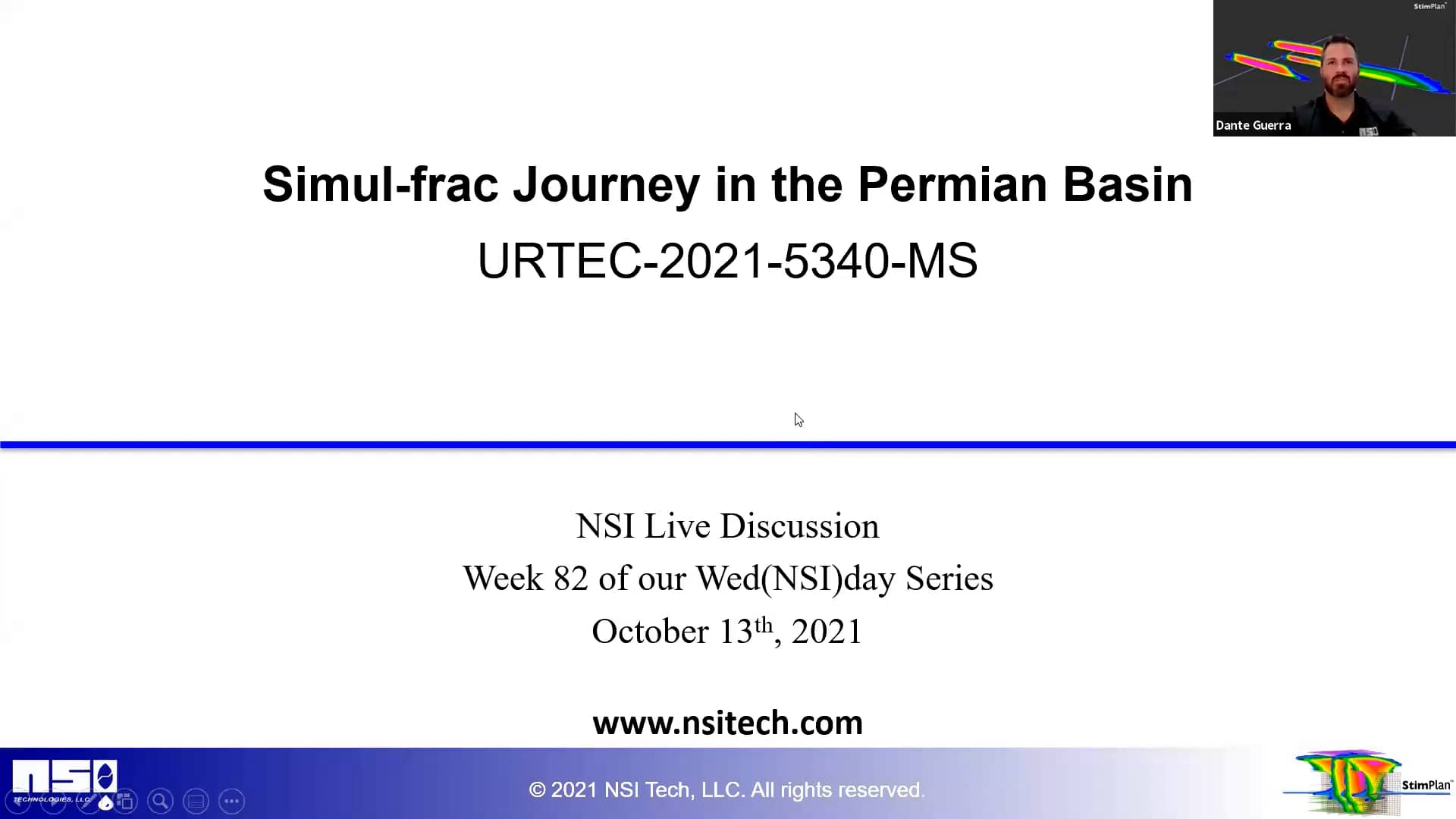 Wed(NSI)day - 10/13/21 - Simul-frac Journey in the Permian Basin on Vimeo