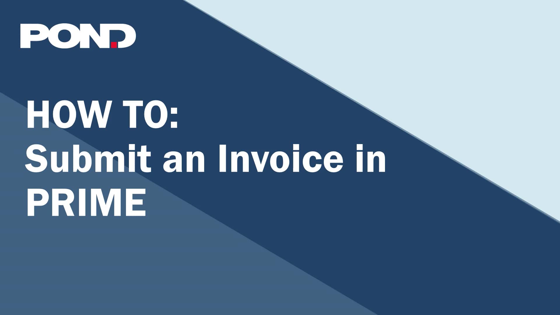 How to Submit an Invoice in PRIME on Vimeo