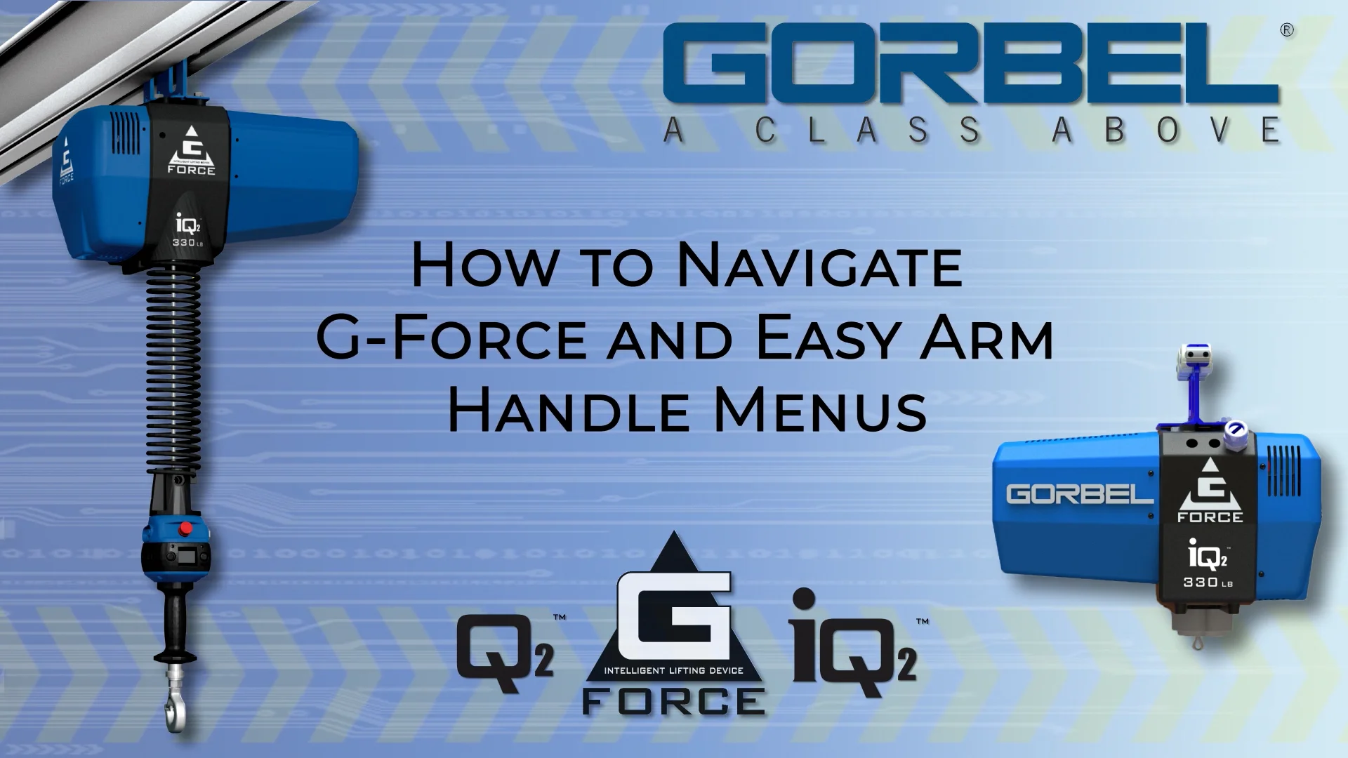 G-Force® Q2 iQ2 - How to Navigate G-Force and Easy Arm Handle Menus.mp4 ...