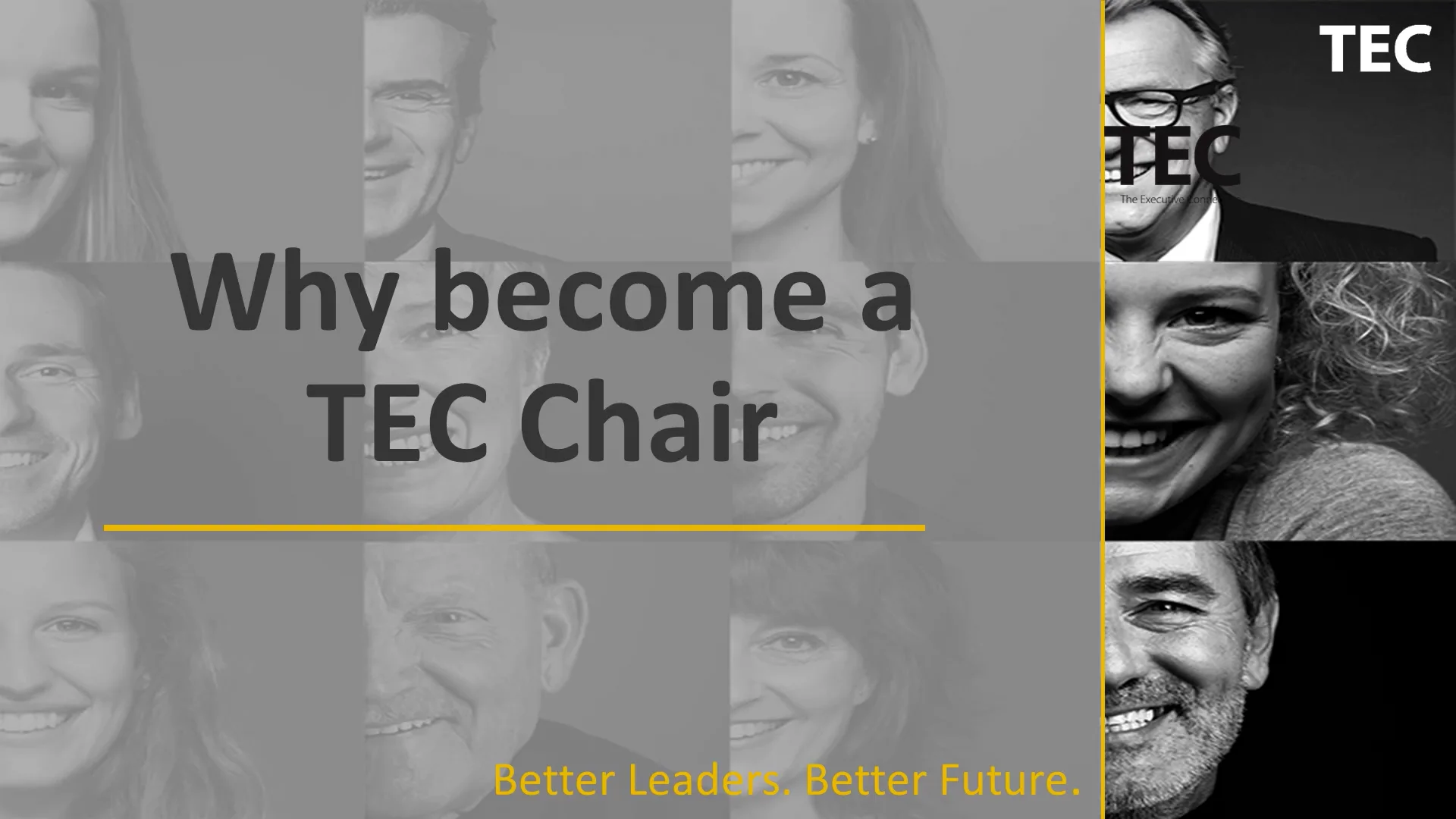 Why become a TEC Chair on Vimeo
