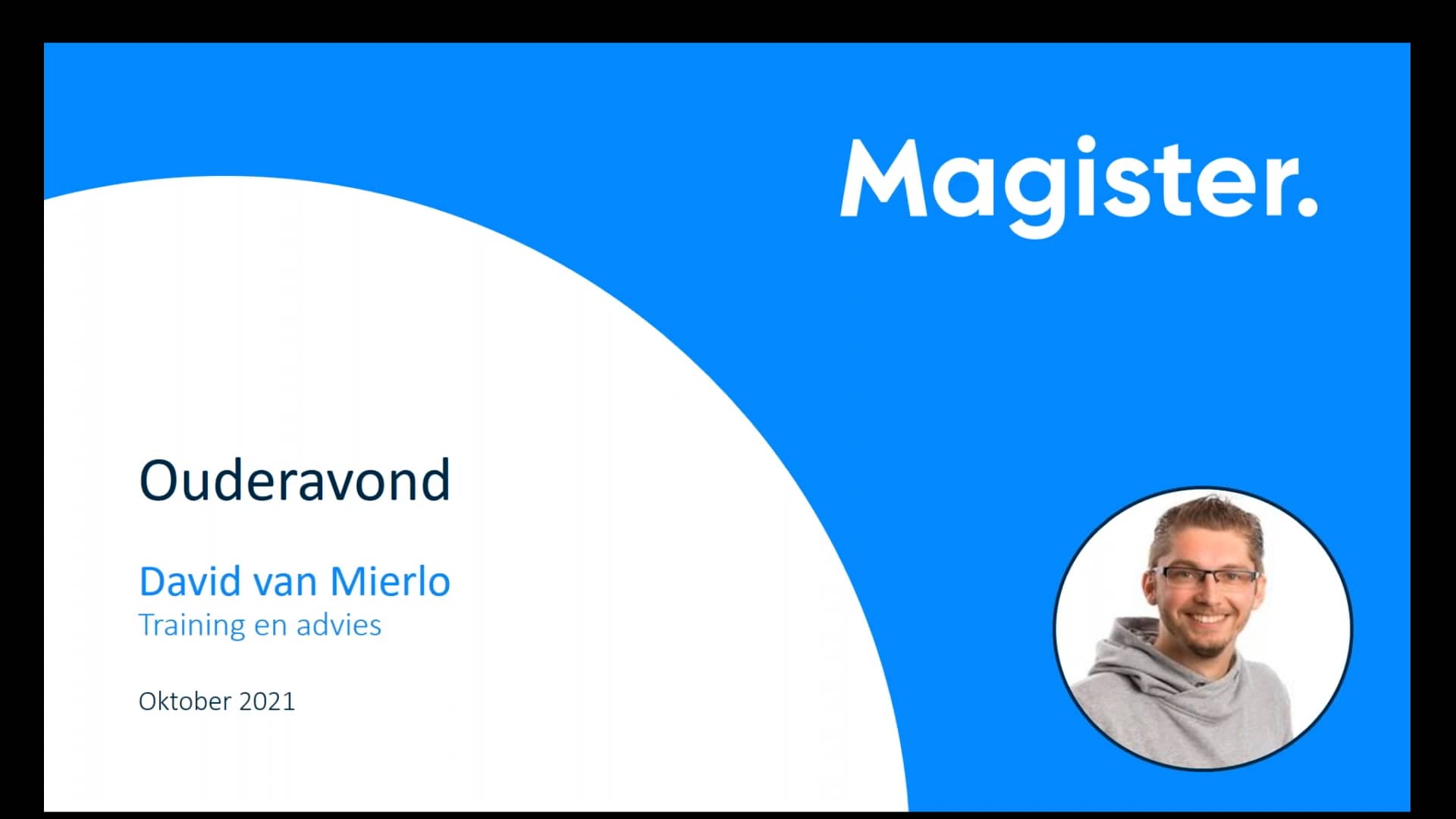 Webinar Magister Ouderavond in Magister on Vimeo