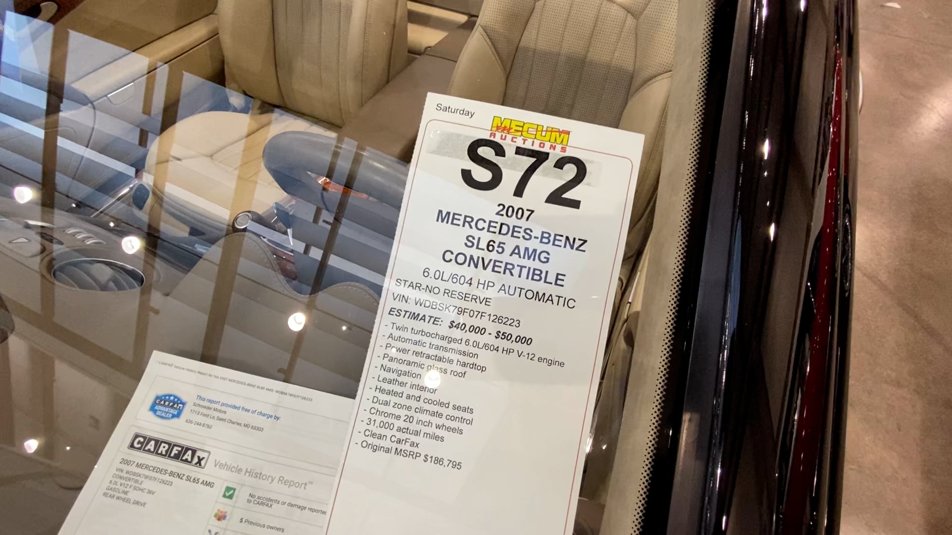 2007 Mercedes-Benz SL65 AMG Convertible | S72 | Chattanooga 2021