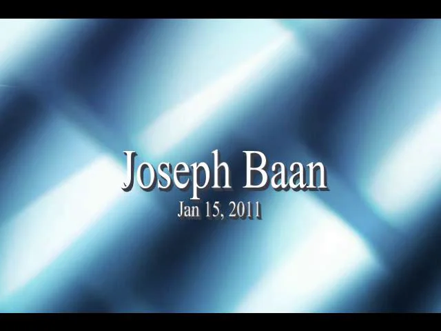 Joseph Baan Reading Billy Shifflett on Vimeo
