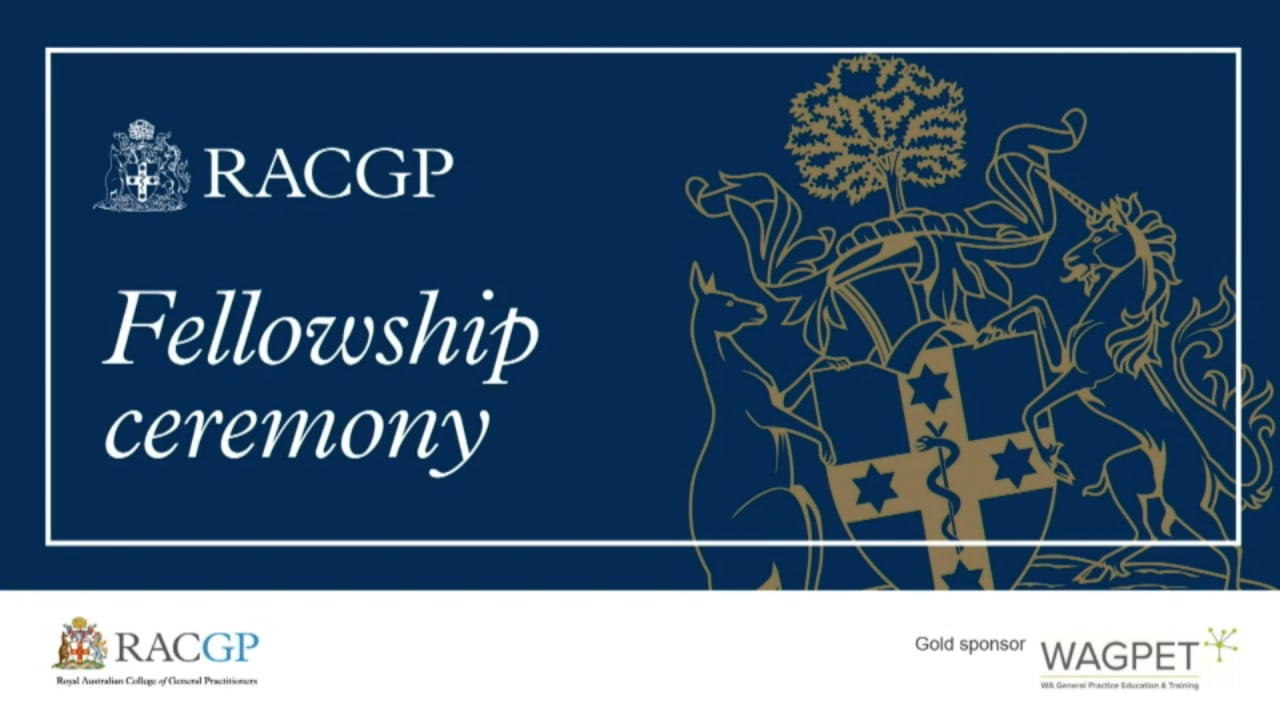 2021 RACGP WA Fellowship Ceremony on Vimeo