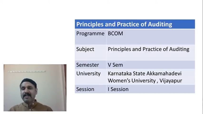 Unit 1 Session 1 Auditing Introduction, meaning and definition. KSAWU ...