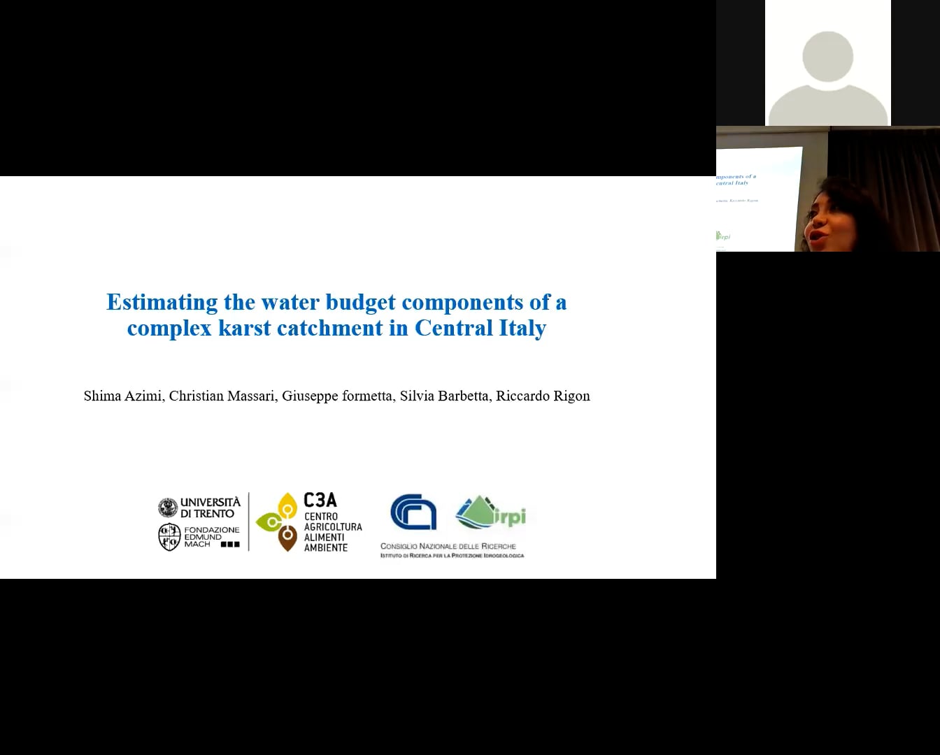 Shima Azimi @ Trento_Hydrology_Days_2021 on Vimeo