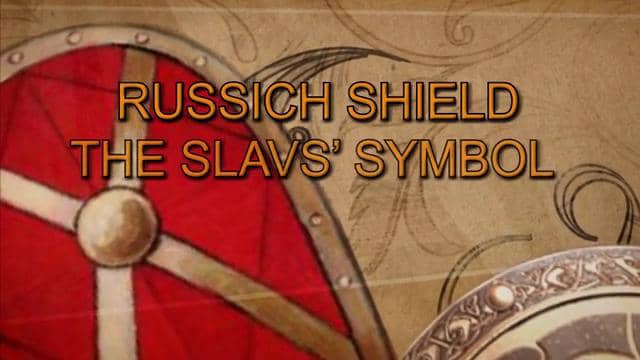 RUSSICH ENAMEL ~ PENDANT SHIELD OF OLD RUSSIAN KNIGHT WITH LION IN ...