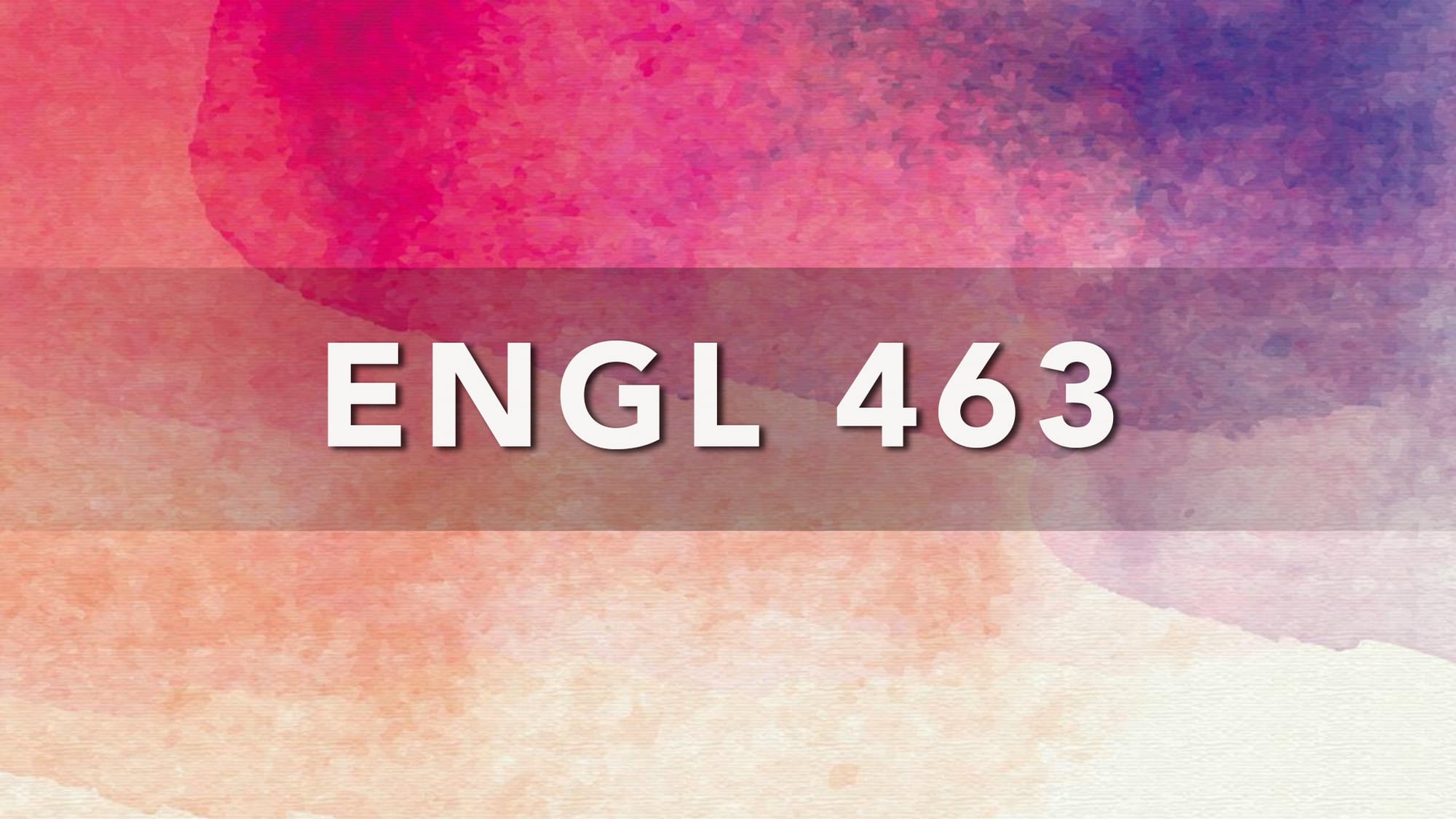 English 463 - Chapter 11 part 1 on Vimeo