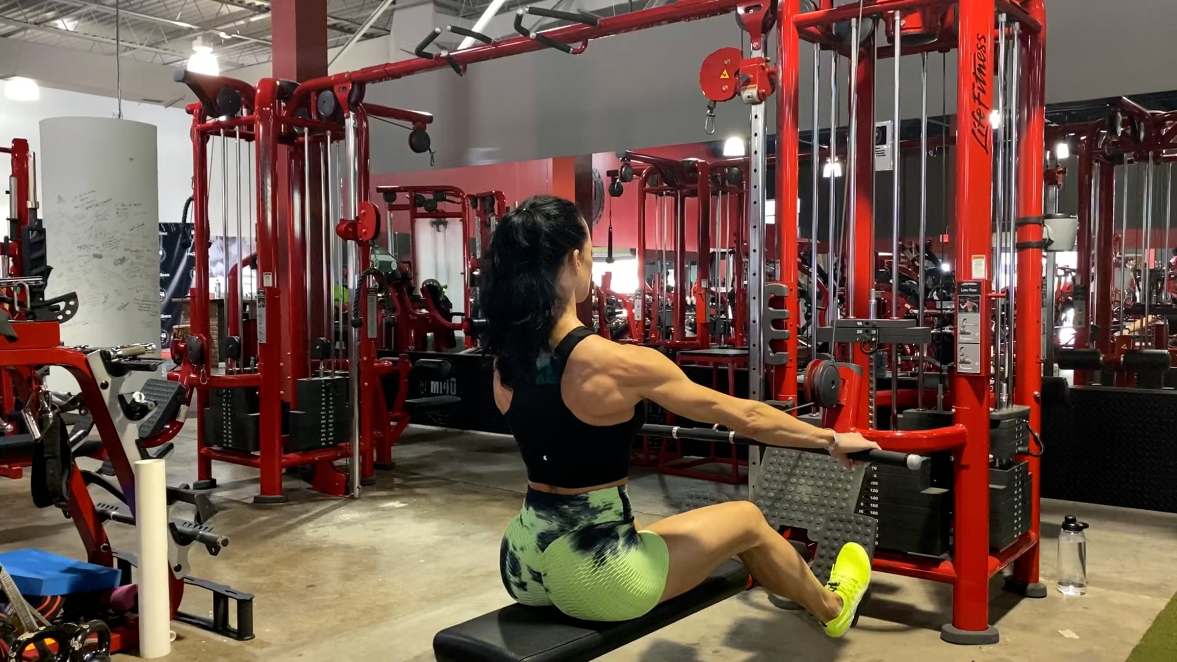 Seated cable rows wide grip