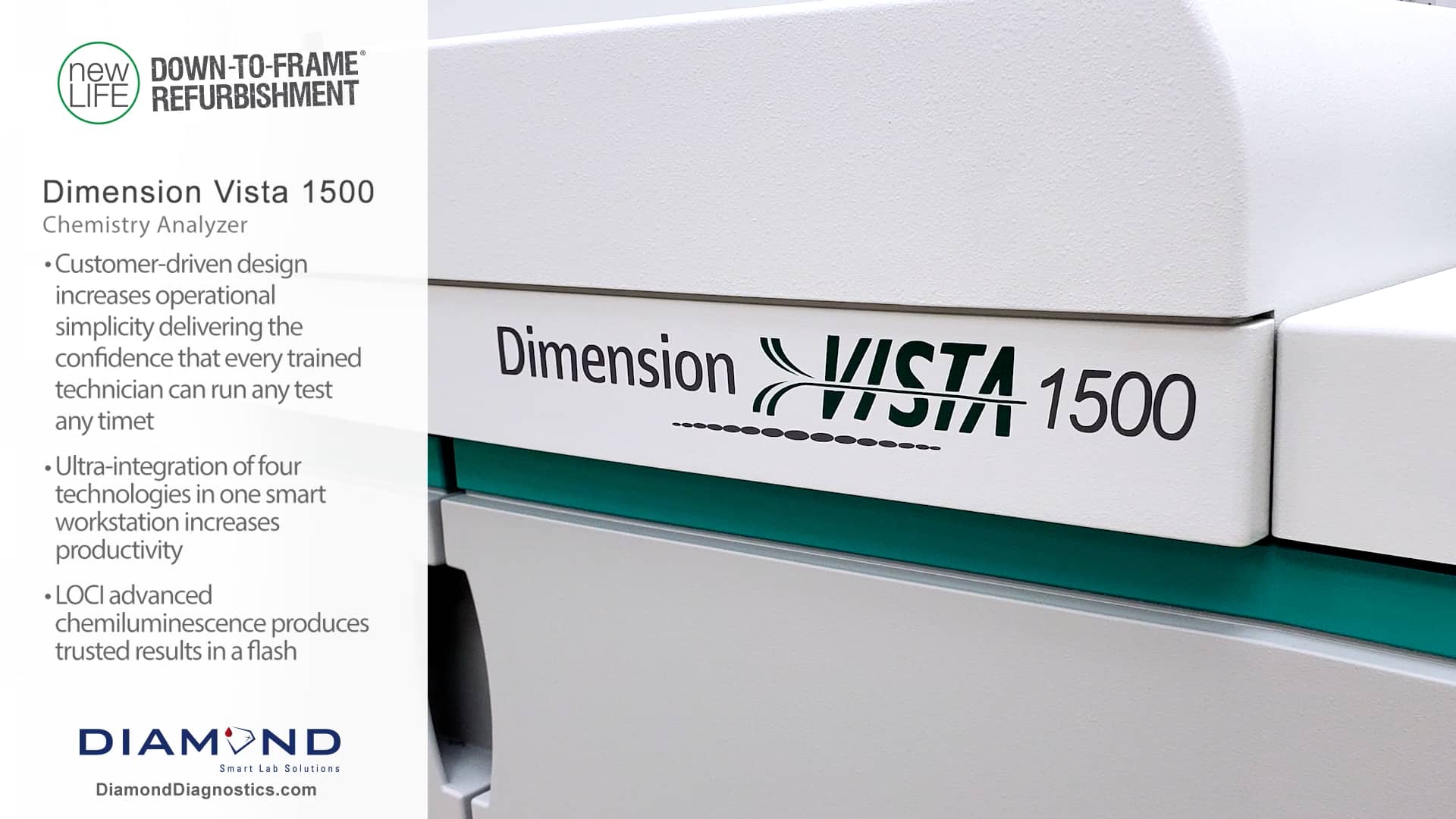 Siemens Dimension Vista 1500 – Chemistry Analyzer - Down-To-Frame ...