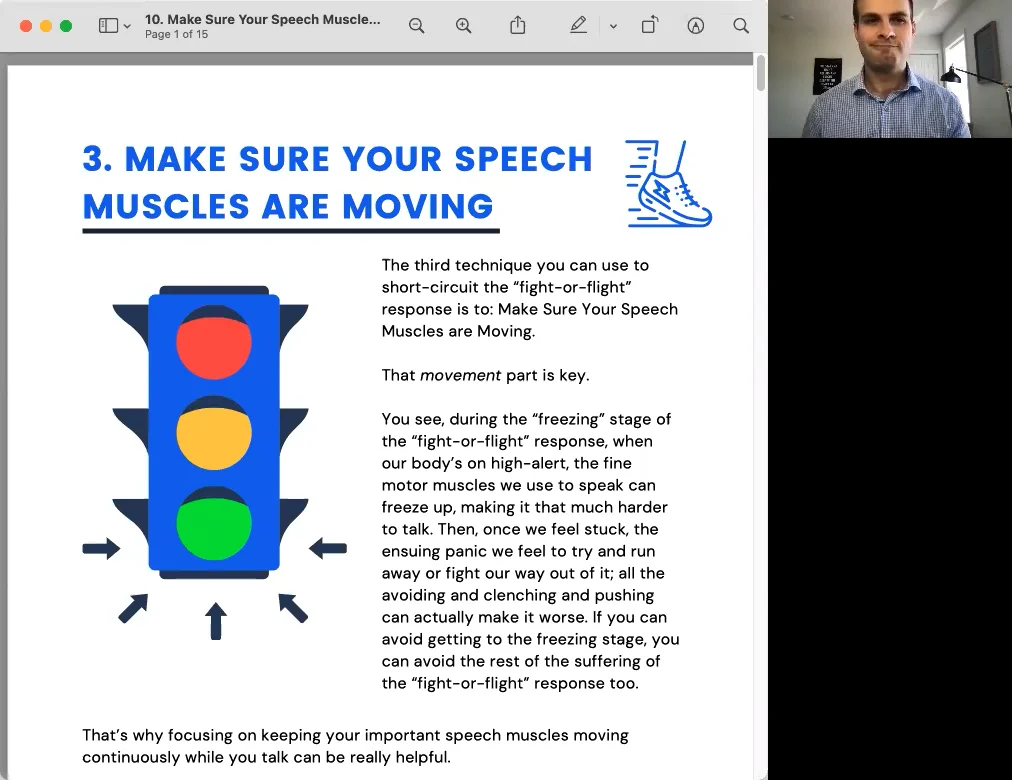 10. Make Sure Your Speech Muscles are Moving