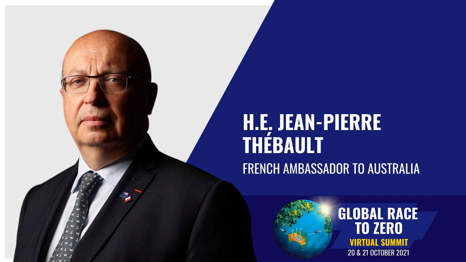 Global Race to Zero Summit 2021 - H.E. Jean-Pierre Thebault on Vimeo