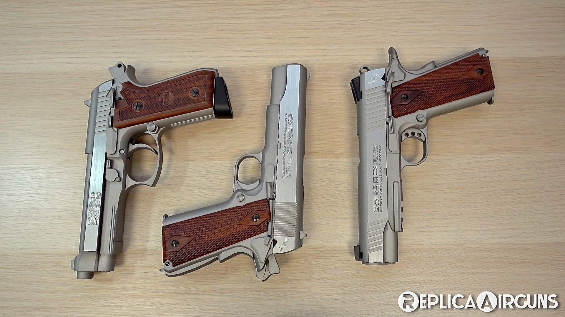Cybergun Swiss Arms SA 1911 and SA 92 Stainless CO2 Blowback BB Pistol ...