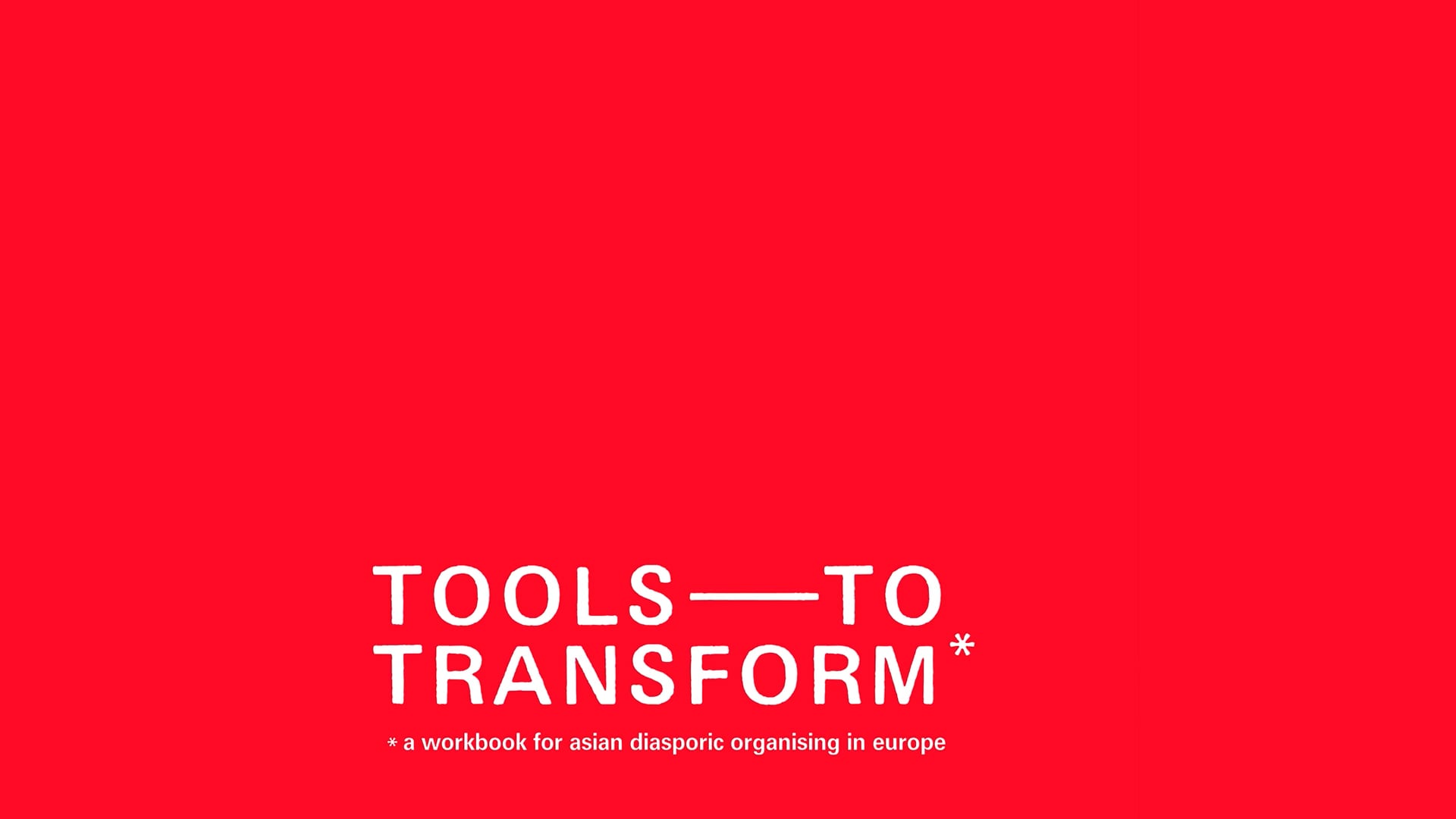 TTT - Tools to Transform on Vimeo