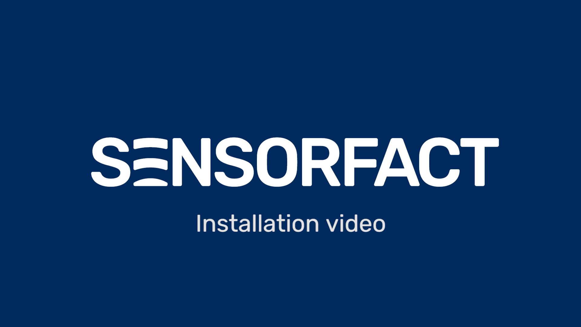 Sensorfact | How to install your Energy Management System on Vimeo