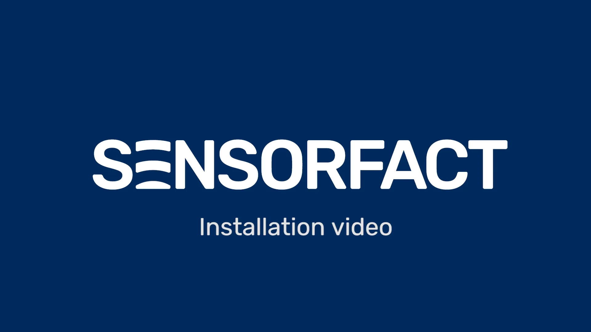 Sensorfact | How to install your Energy Management System
