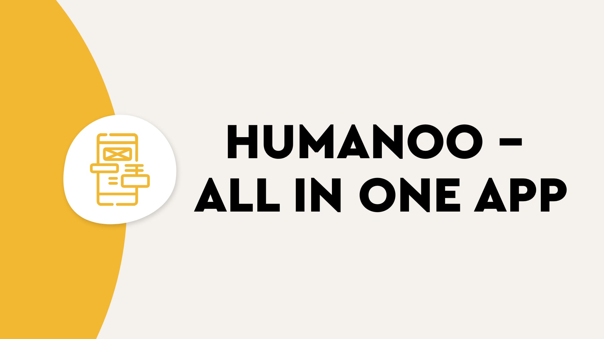 Humanoo - All in one App on Vimeo