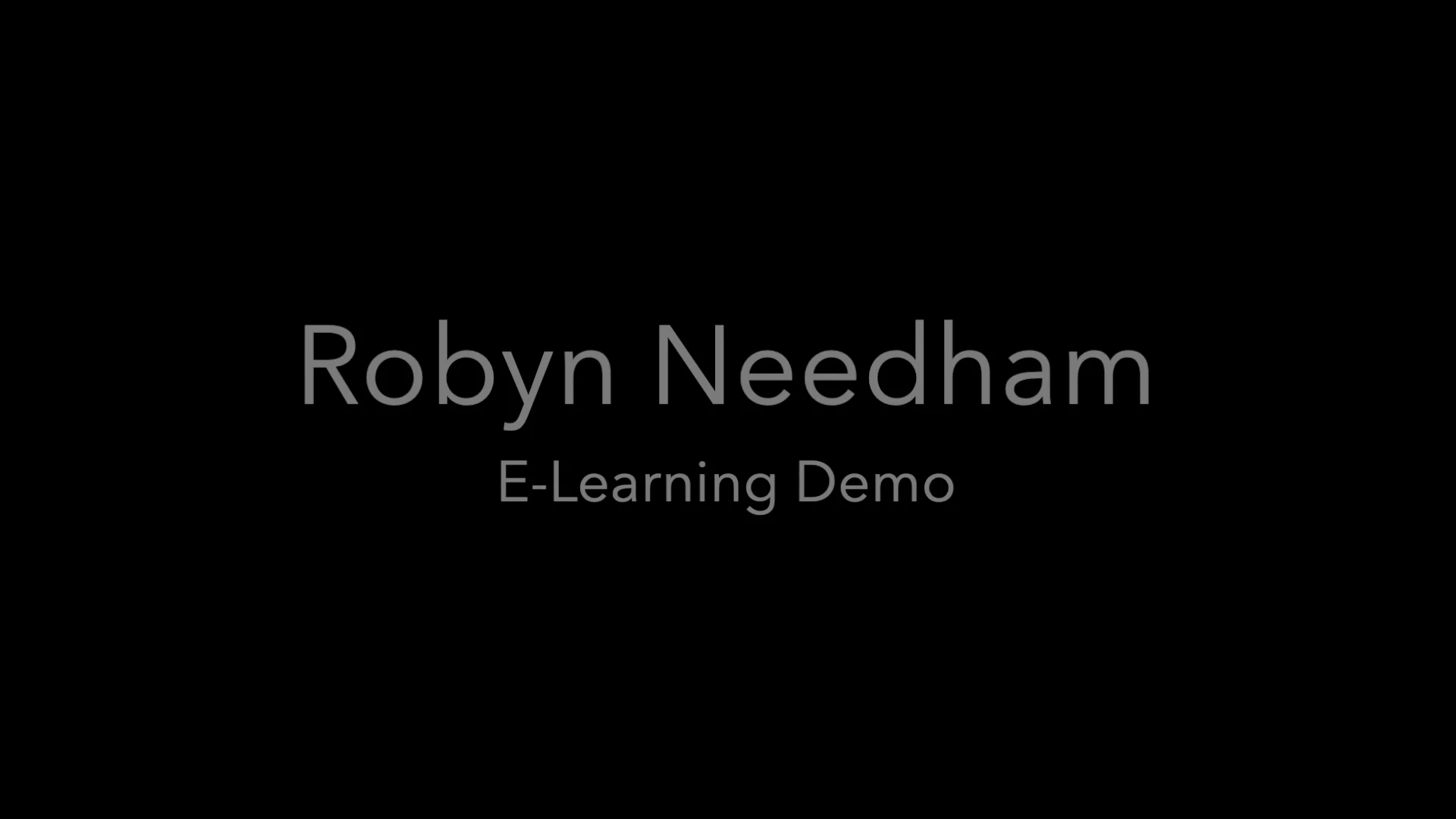Robyn Needham E-Learning Voice over Demo on Vimeo