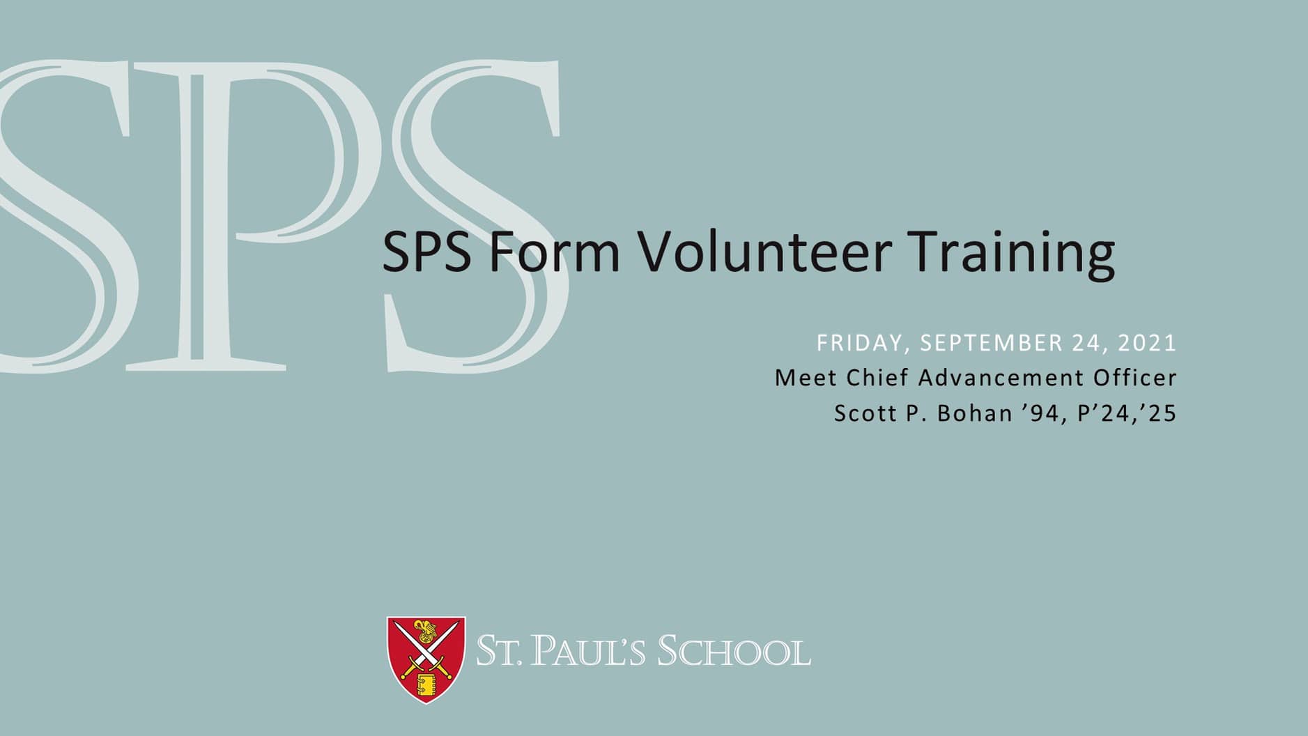 9.24.21 SPS Chief Advancement Officer Scott Bohan '94, P'24,'25 on Vimeo