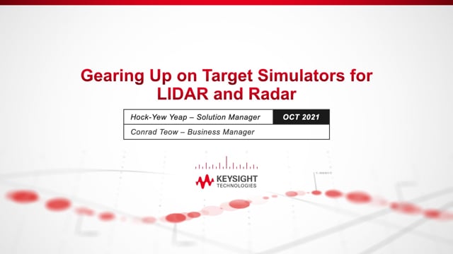 Gearing Up On Target Simulators For Lidar And Radar Mobex