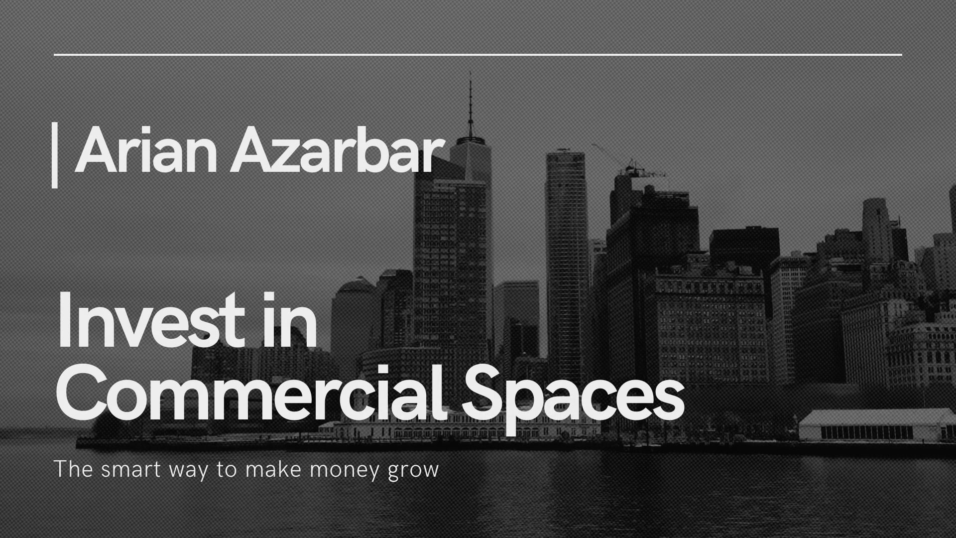 Arian Azarbar Speaks on Real Estate Investment on Vimeo