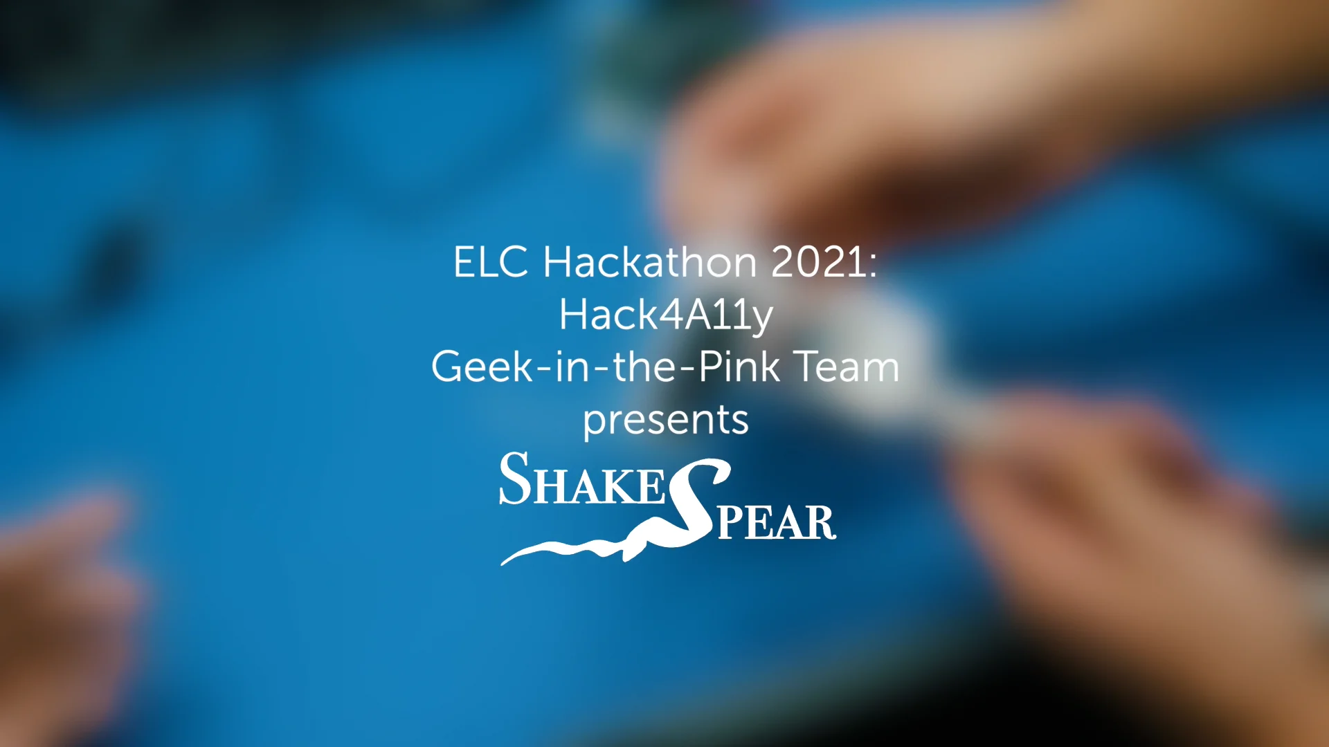 Shakes Spear. Solution to compensate tremor. ELC 2021 hackathon ...