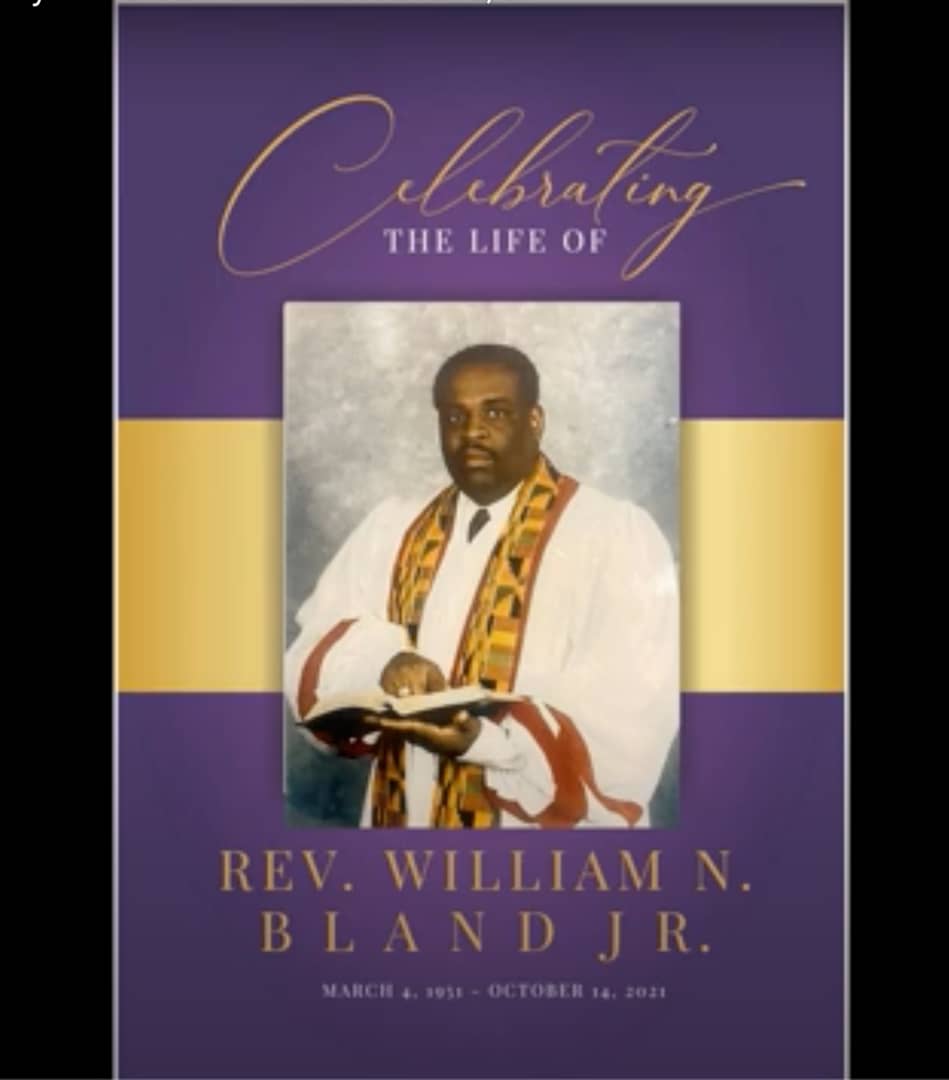 Rev. Dr. William Nelson Bland Jr. Wake service on Vimeo