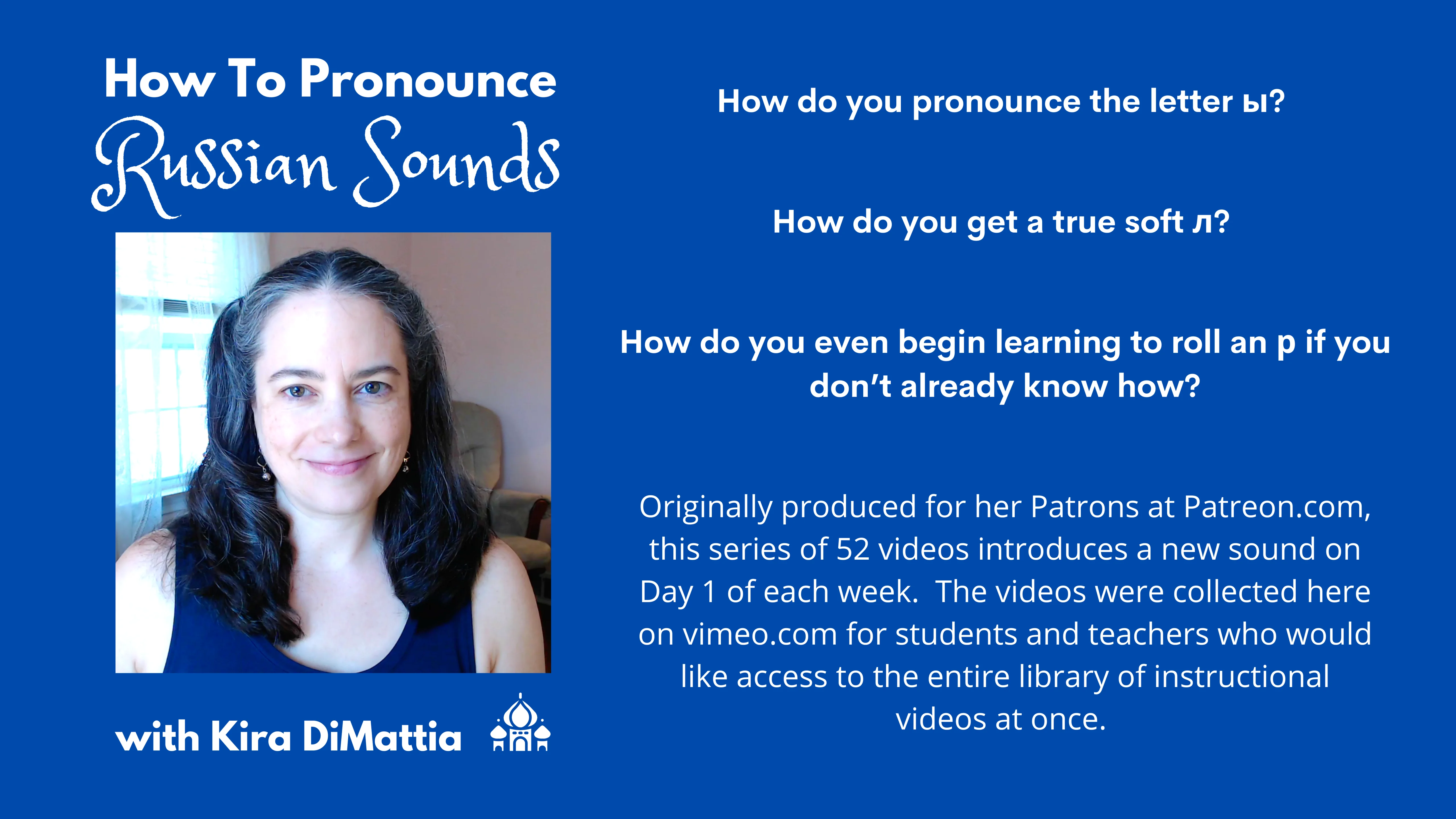 Watch How To Pronounce Russian Sounds Online | Vimeo On Demand on Vimeo