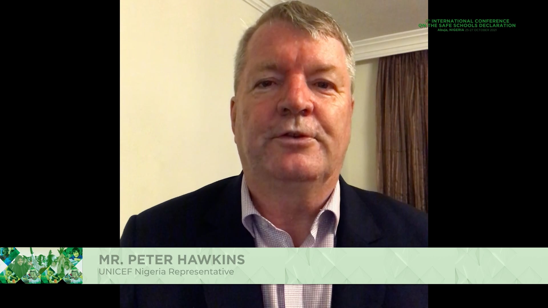Message from Mr. Peter Hawkins, UNICEF Nigeria Representative on Vimeo