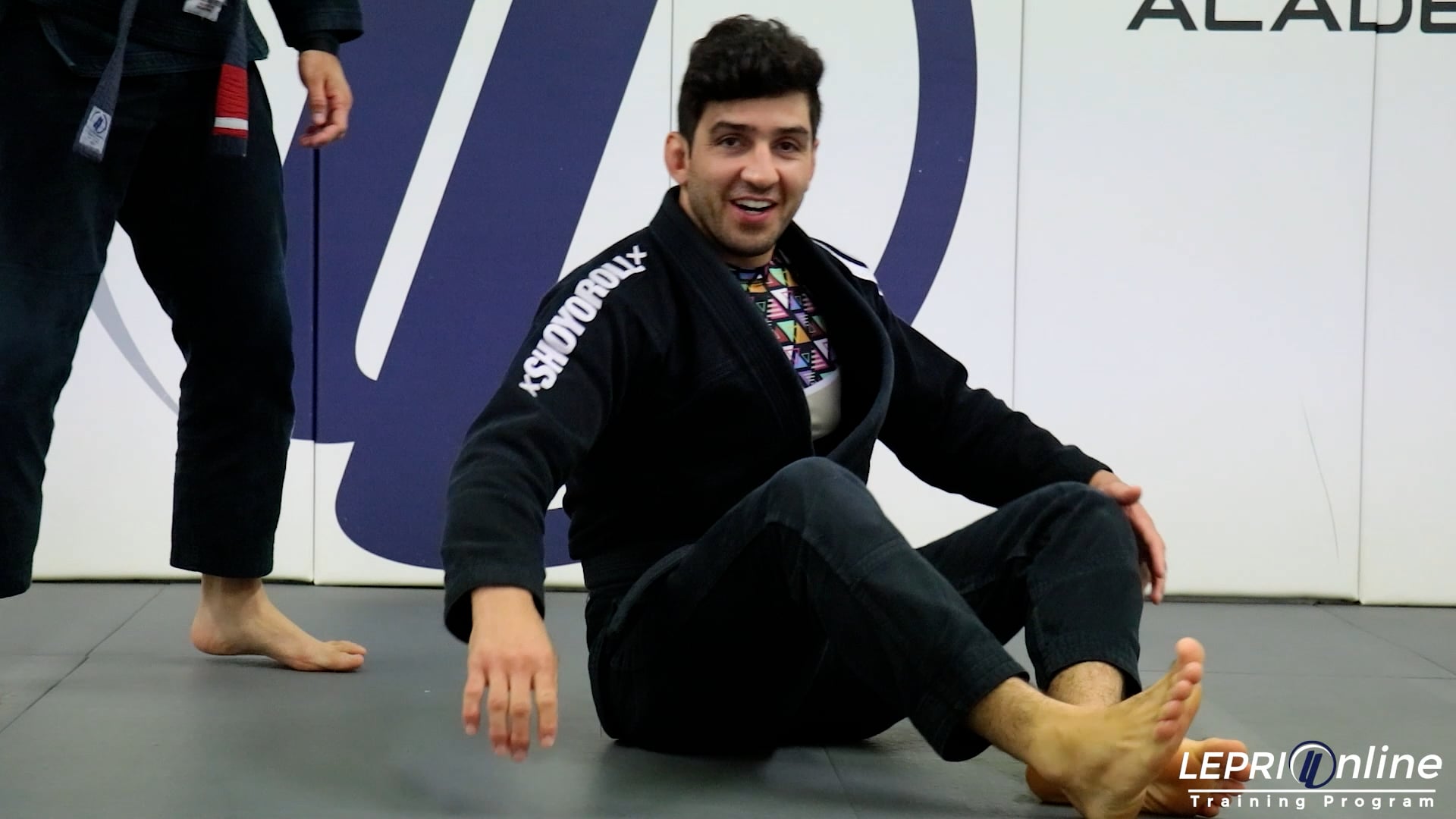 Lepri BJJ Online Training: Lasso Sweep by Pushing Leg Out