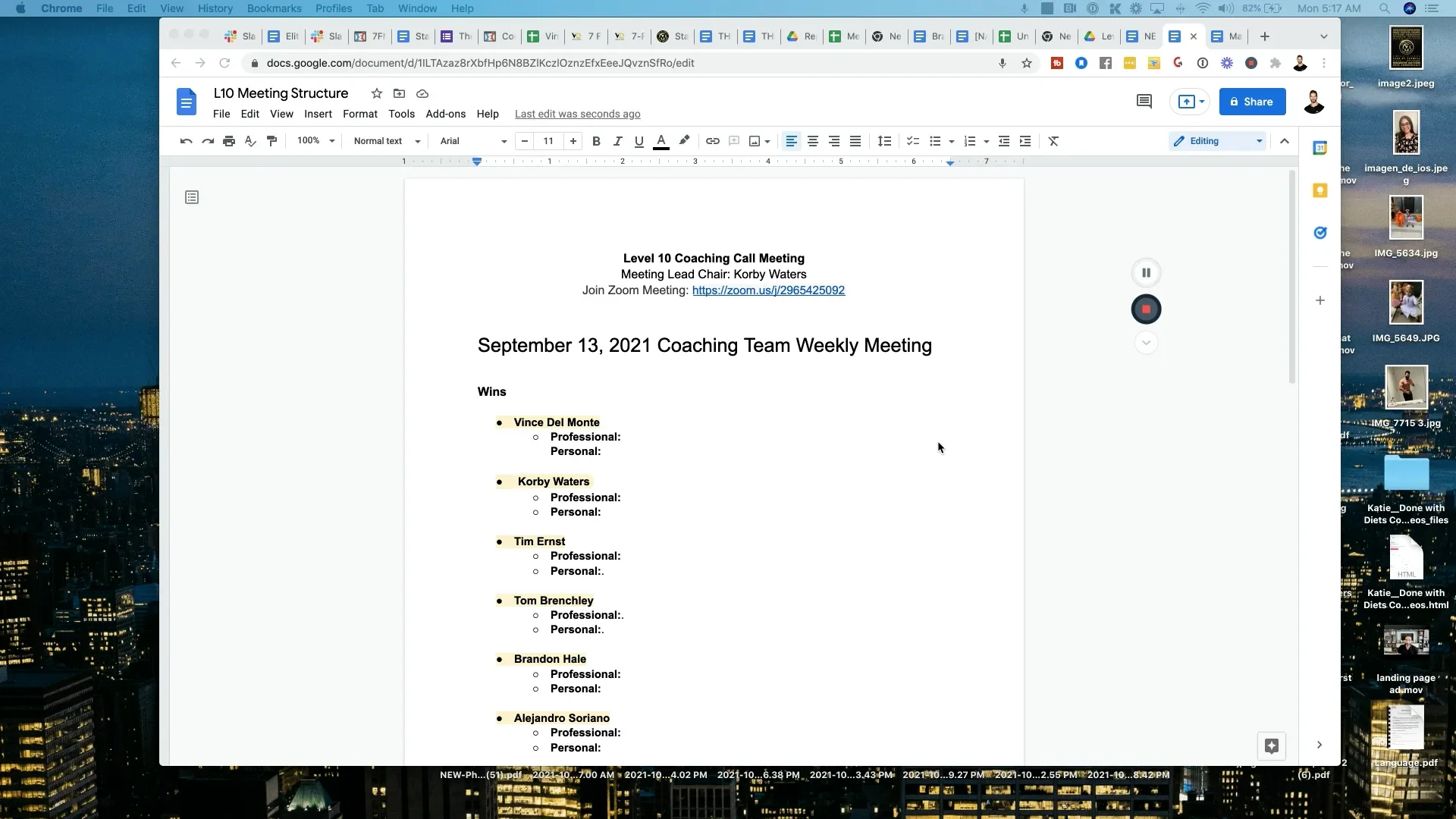 How to run a weekly L10 meeting