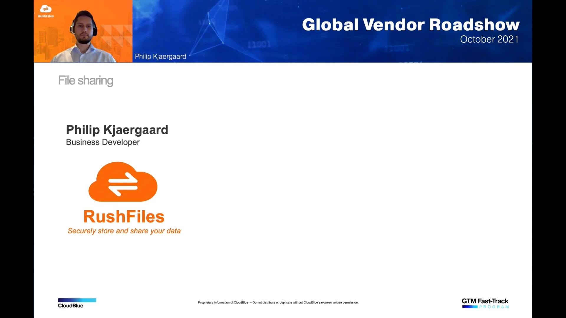 RushFiles - CloudBlue Global Vendor Roadshow on Vimeo