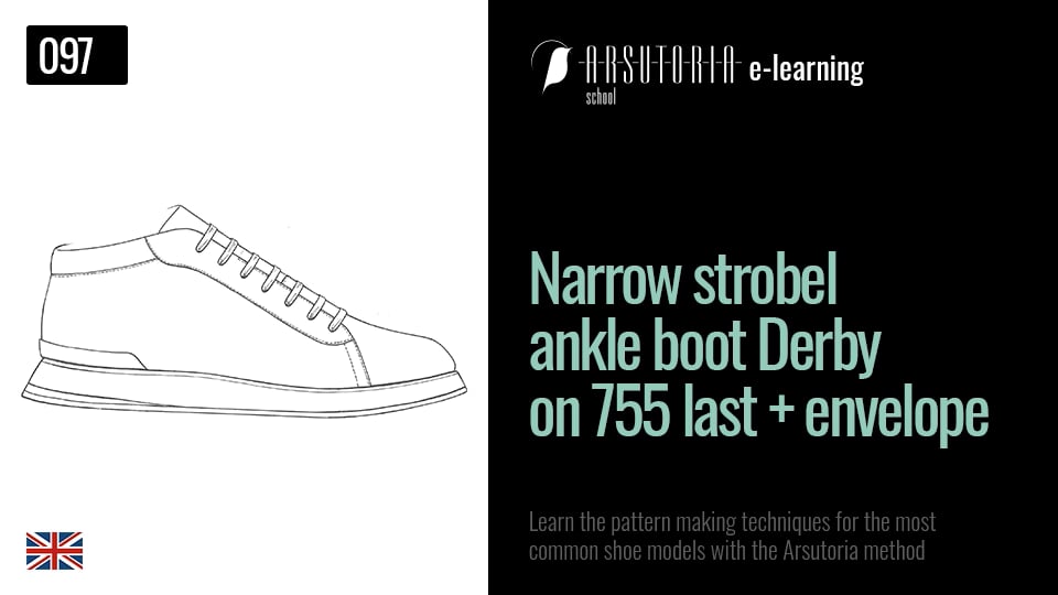 Watch 097. Narrow strobel ankle boot Derby on 755 last + envelope ...