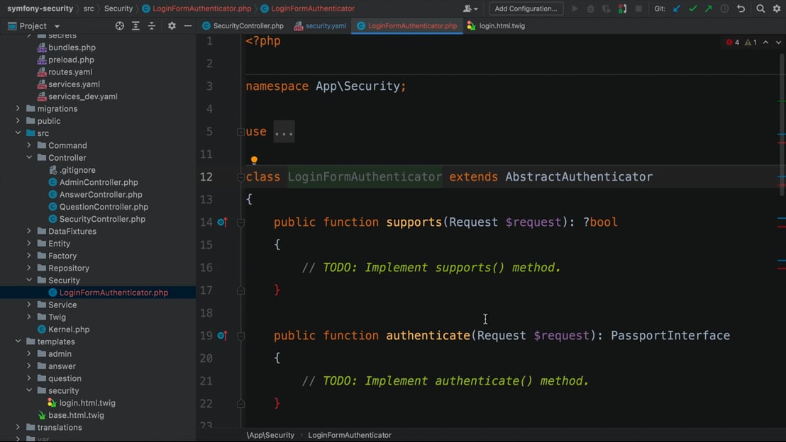 Firewalls & Authenticators > Symfony 5 Security: Authenticators | SymfonyCasts