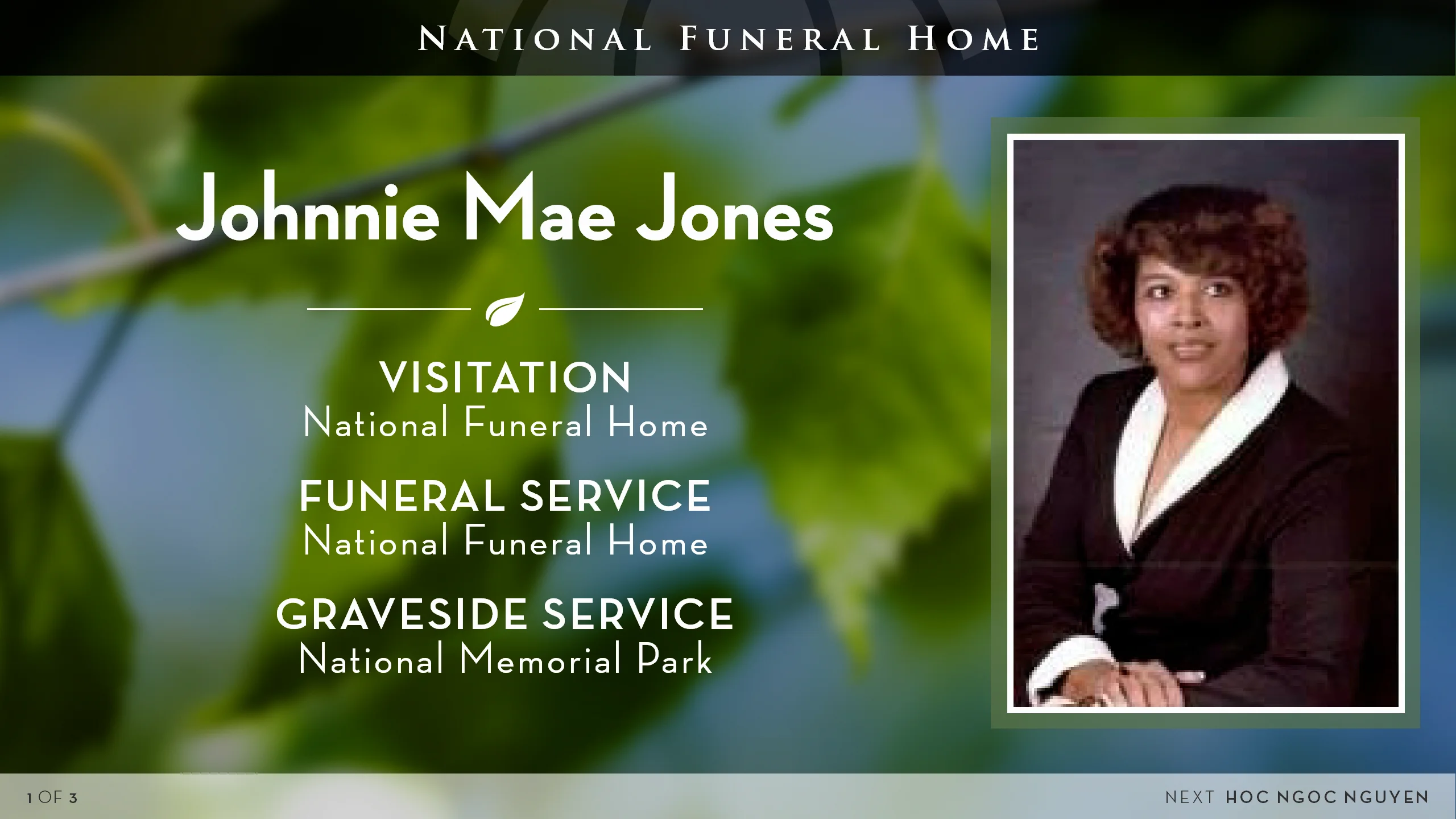 Johnnie May Jones Graveside on Vimeo
