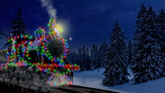 Christmas Train Lights - Free video on Pixabay