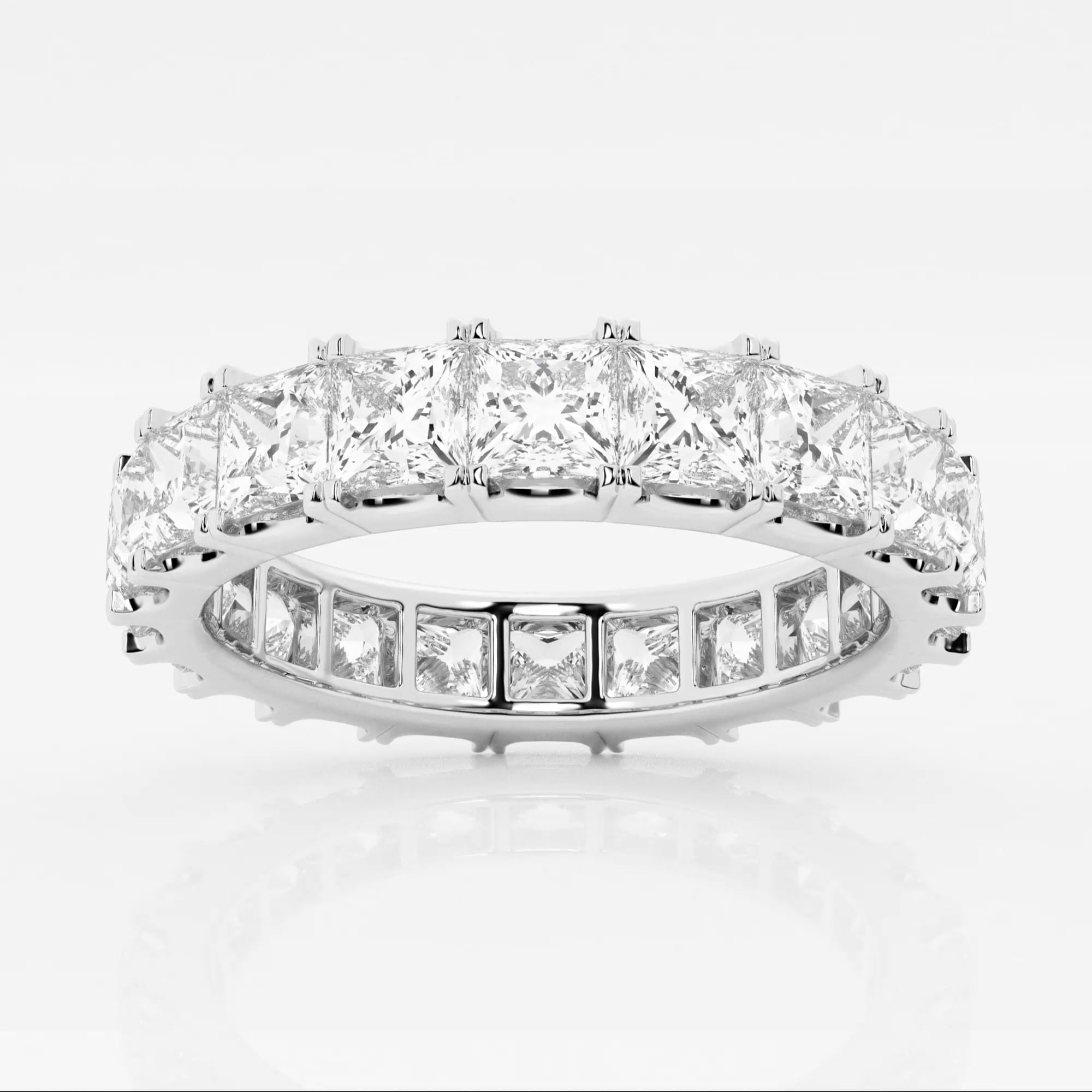 5 ctw Princess Lab Grown Diamond Eternity Band - 3.8mm Width ...