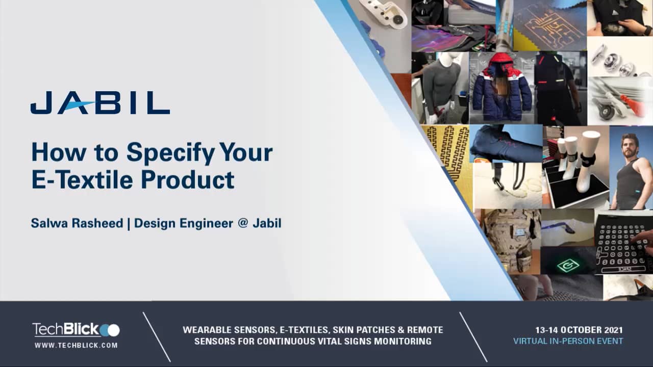 Jabil | How to Specify Your E-Textile Product | 13 Oct 2021 | 5 min on ...