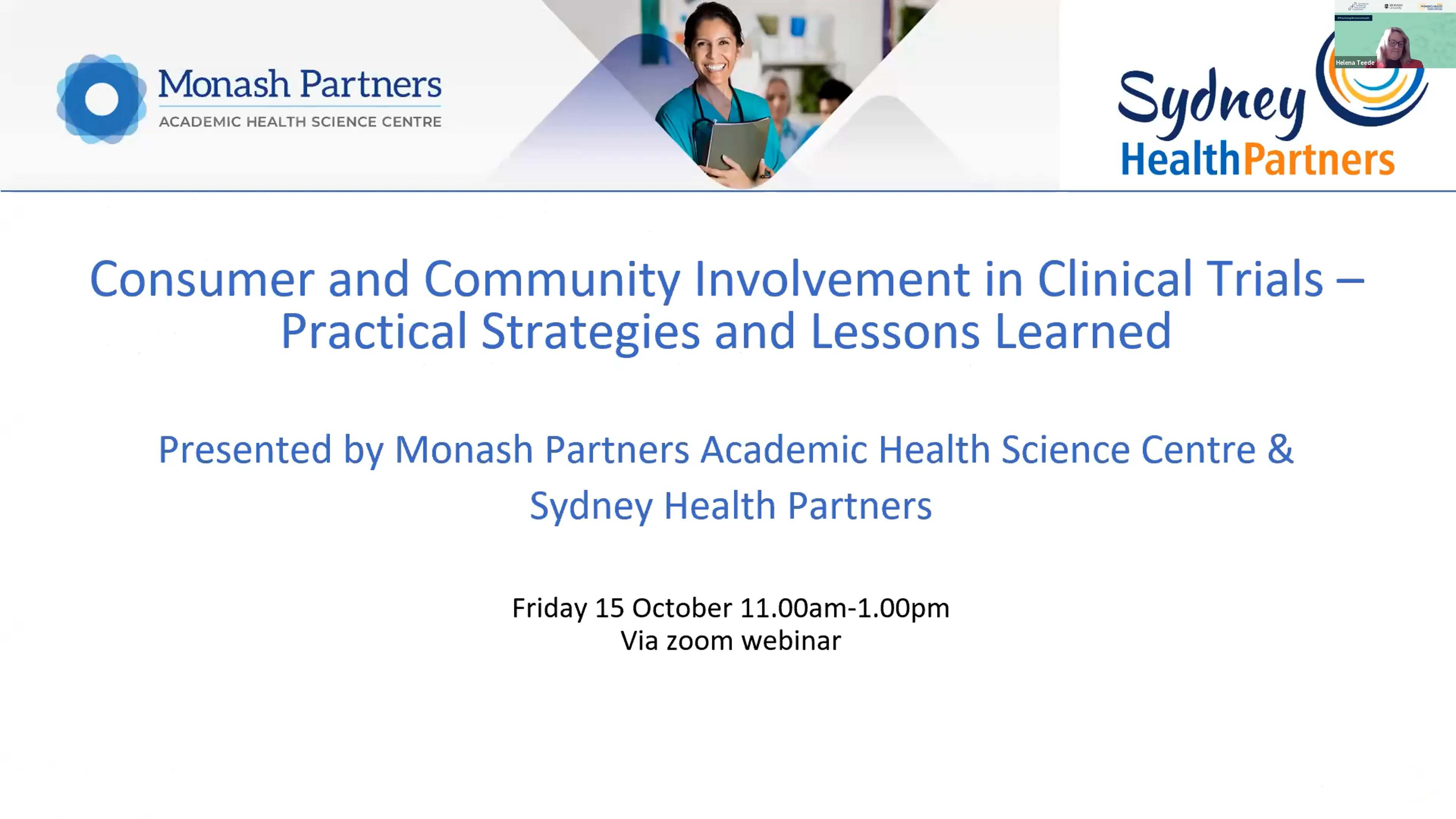 Consumer and Community Involvement in Clinical Trials - Practical ...