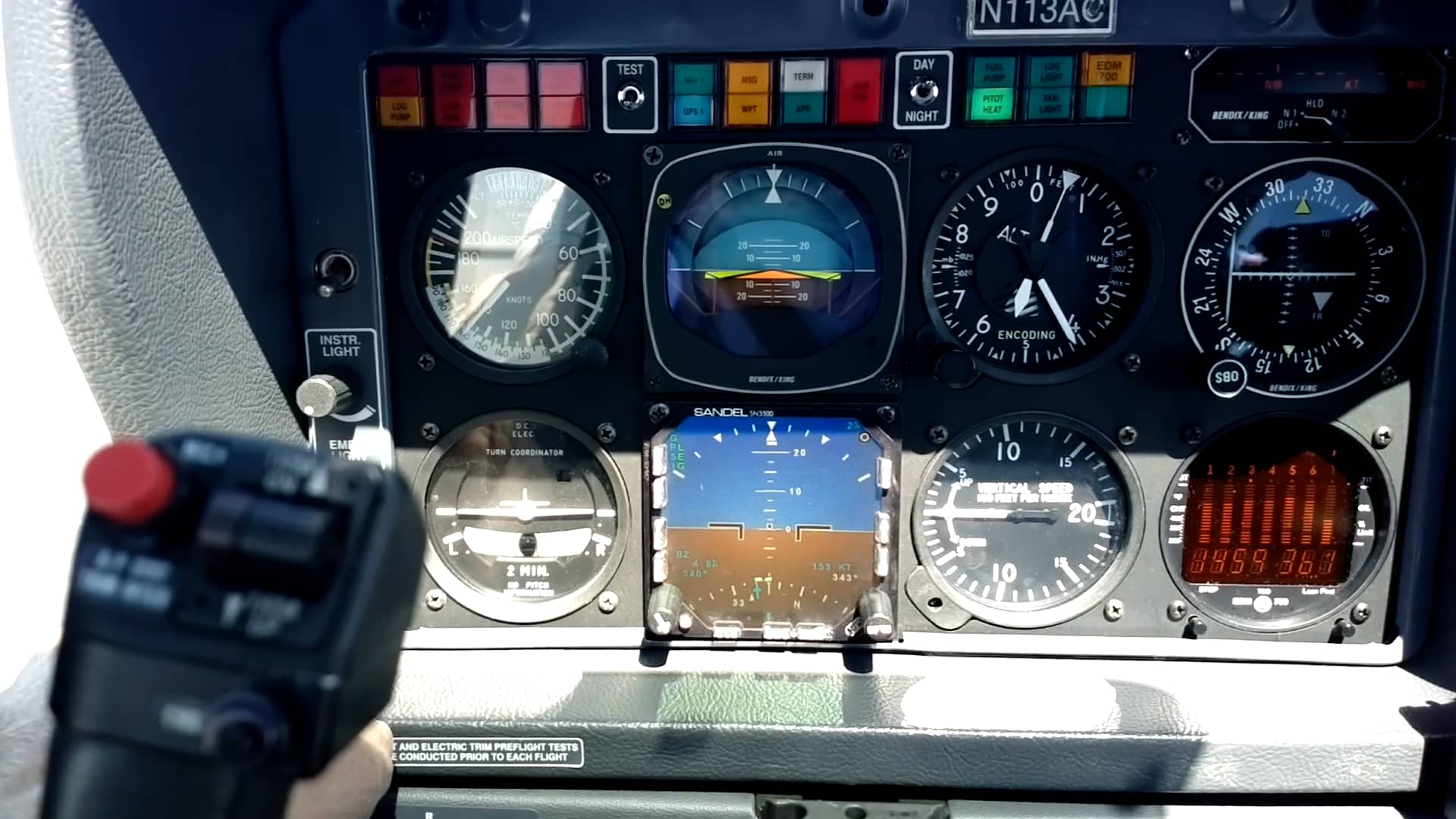 Sandel SN3500/SG102 in flight on Vimeo