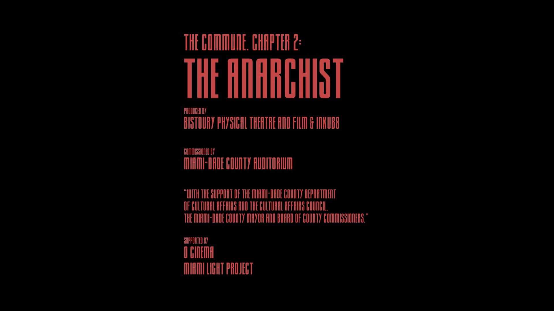 THE ANARCHIST @ MDCA Oct 7 on Vimeo